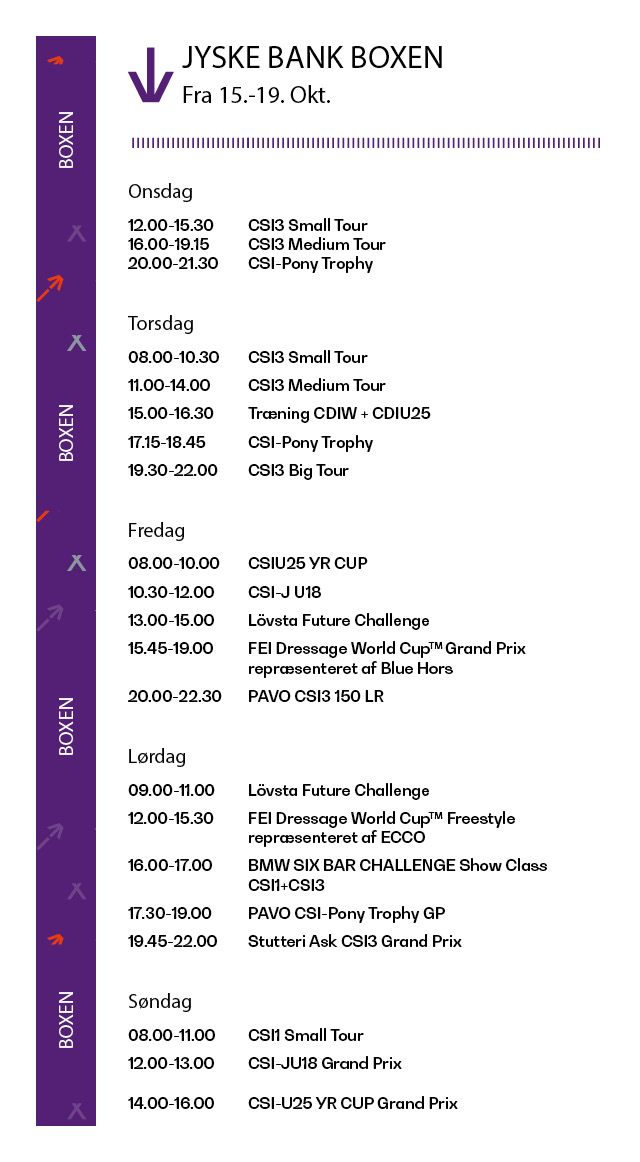 World Cup Herning - Program